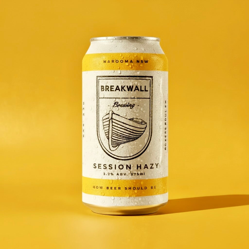 Breakwall Brewing Co Session Hazy | Breakwall Brewing Co